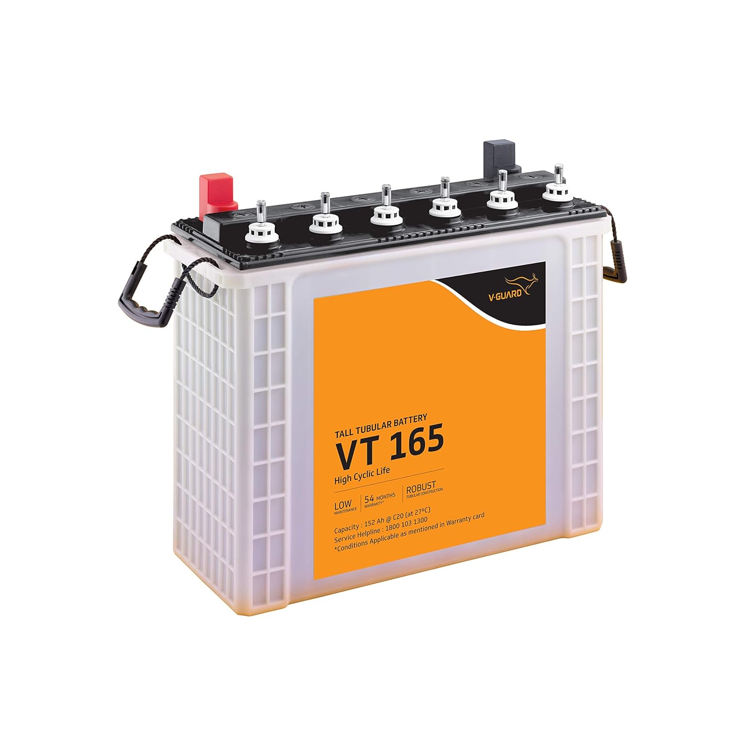 V-Guard VT 12V 165Ah Battery - Reliable Power Backup Solution